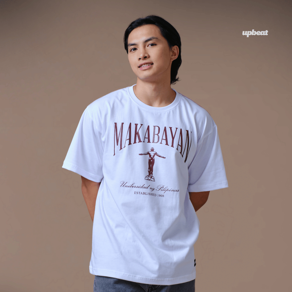 UPBEAT-University of the Philippines-Makabayan shirt WHITE | Shopee ...