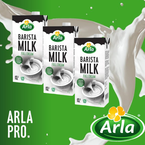 ARLA Pro Barista Full Cream Milk 1L x3 Pack - Perfect for Coffee Lovers ...