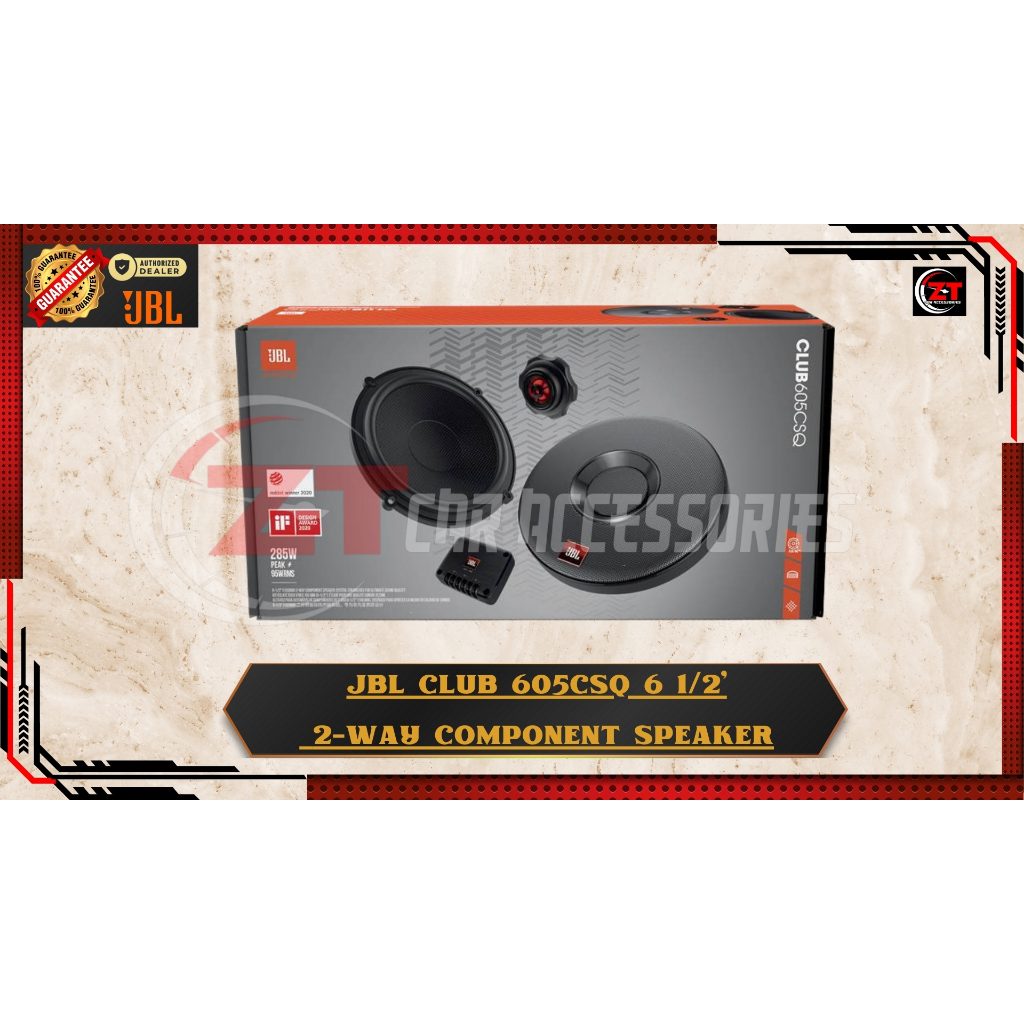JBL CLUB 605CSQ 285Watts 2-Way Component Speaker | Shopee Philippines