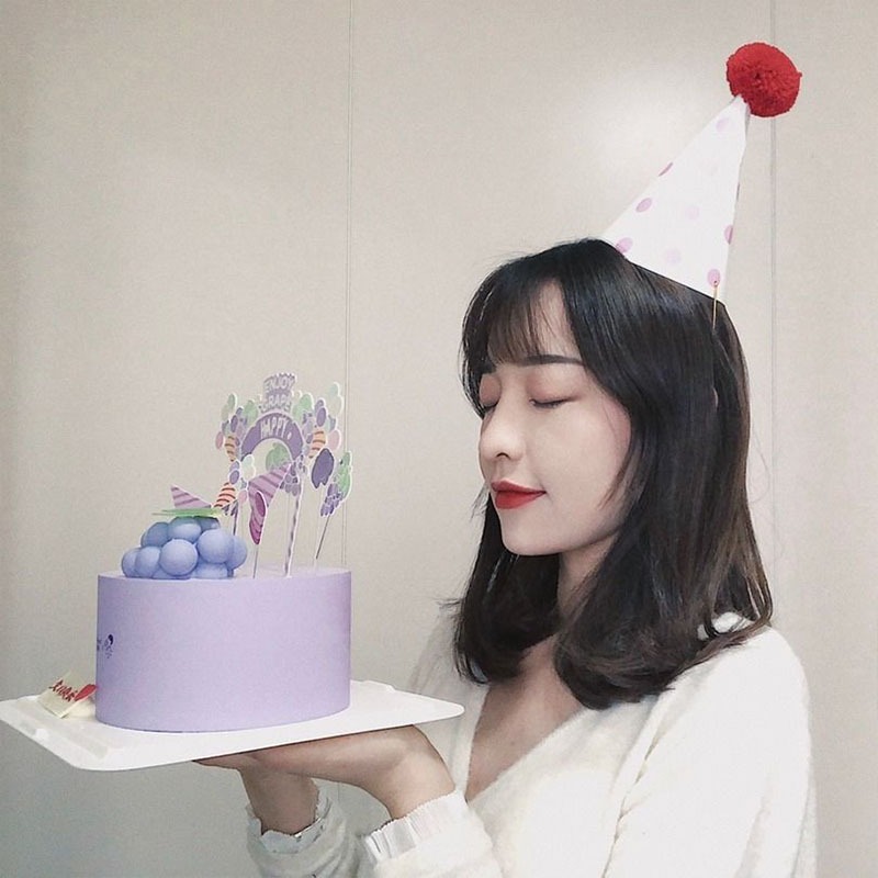 【⚡SD】Birthday Party Hat DIY Cute Handmade Cap Cakes Birthday Hat ...