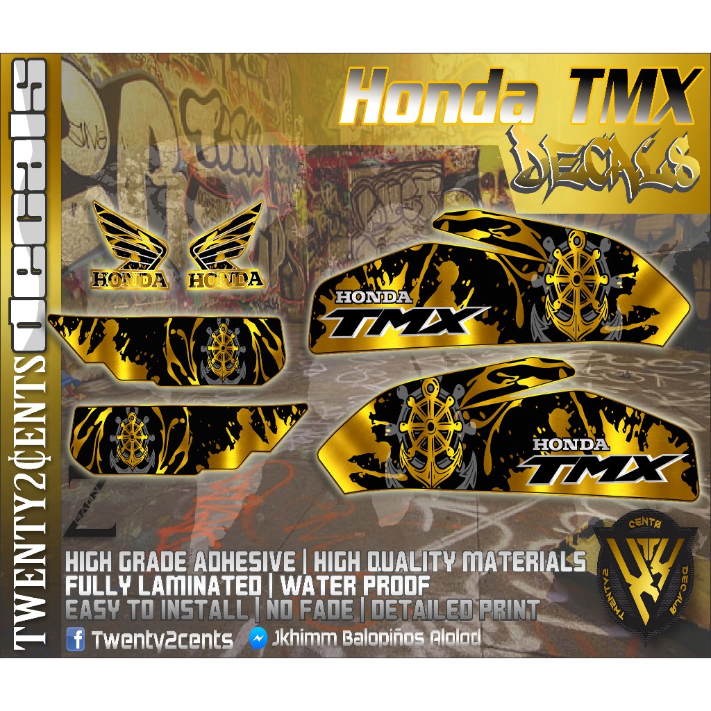 Honda TMX 155 High-Quality Decals and Stickers (assorted design ...