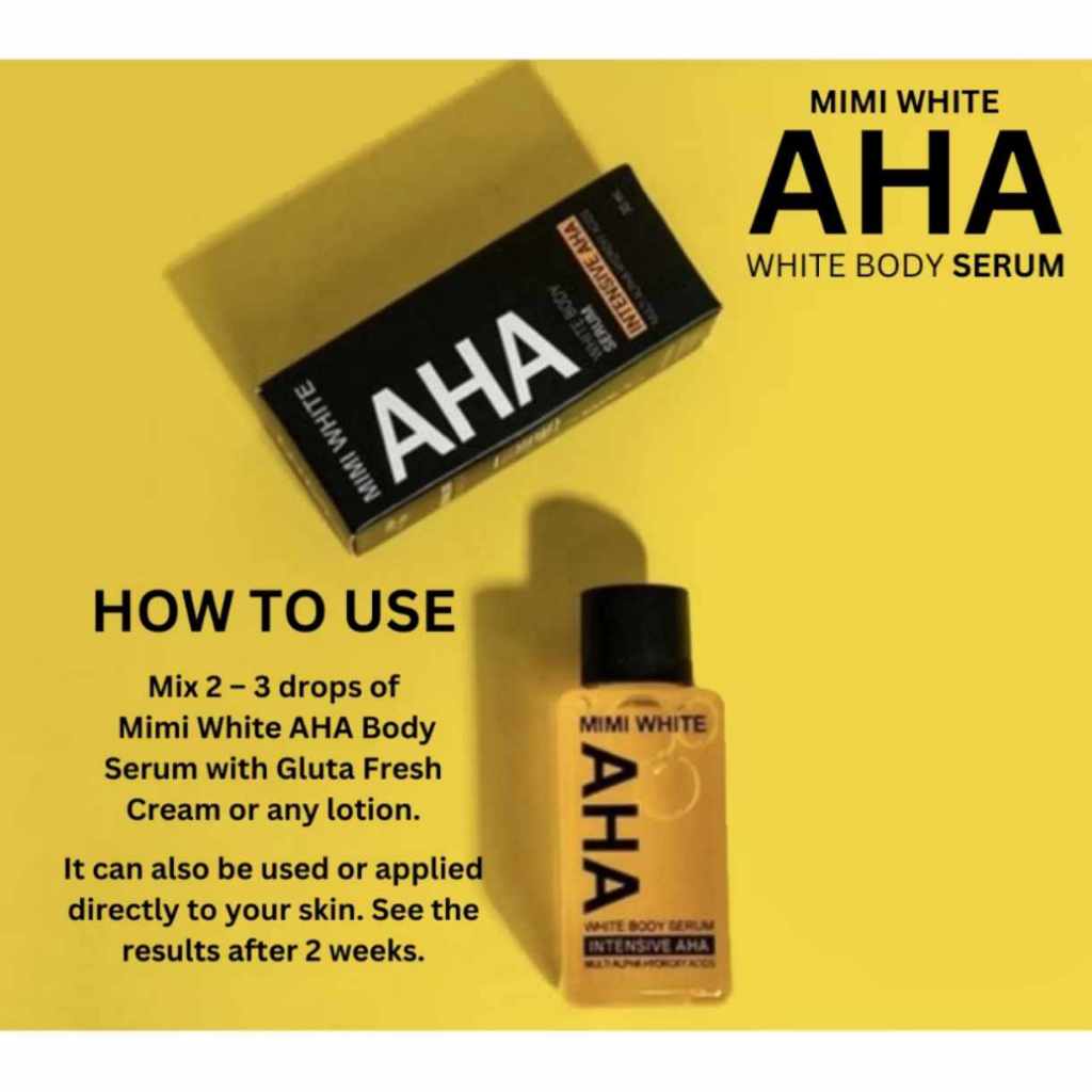 MIMI White AHA Body Serum Has Intense Moisturizing Properties 30 mL ...