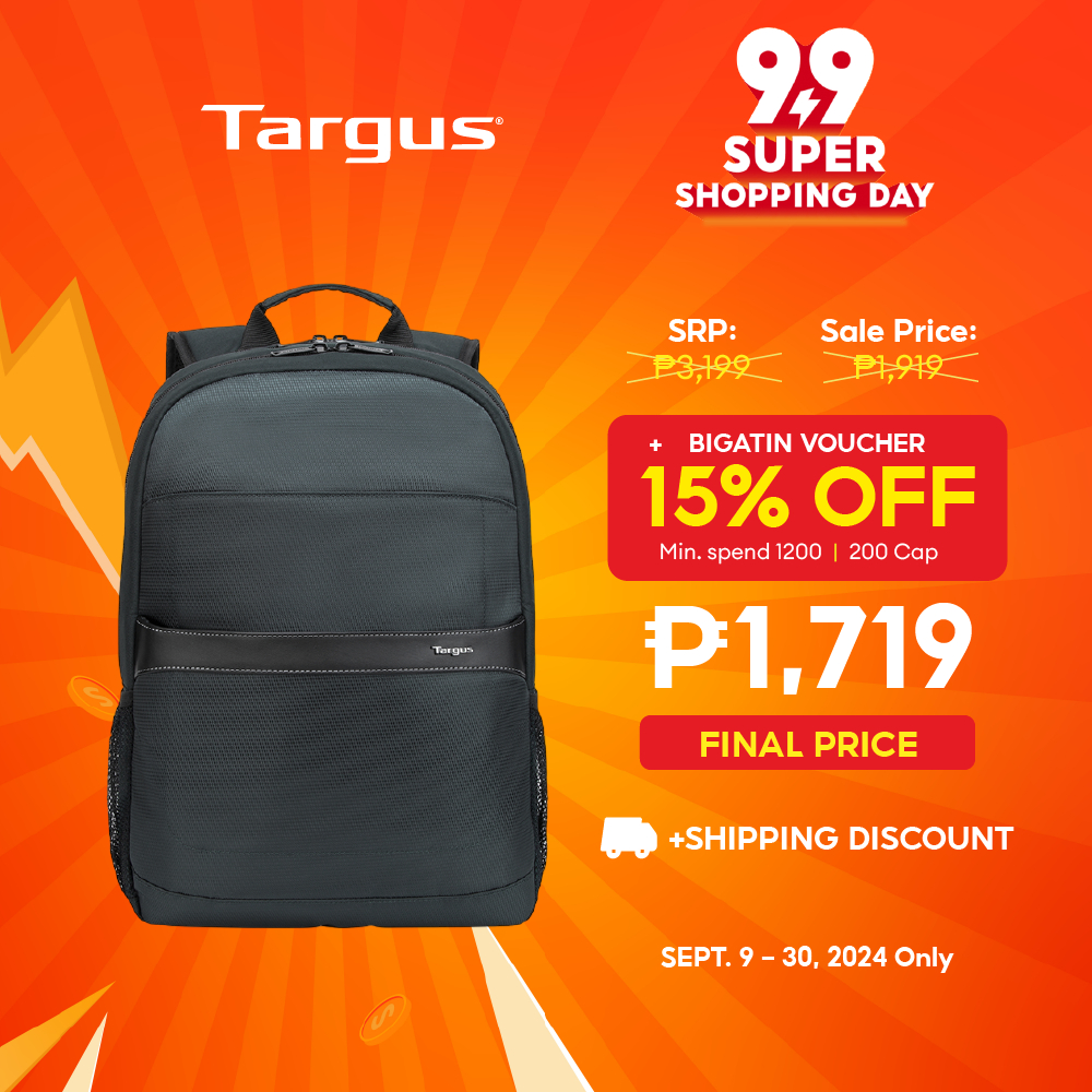 Targus 15.6” Geolite Advanced Backpack w/ Laptop Compartment for Travel ...