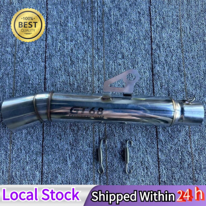 Universal 51mm Motorcycle Exhaust Pipe Locomotives Open Pipe Stainless ...