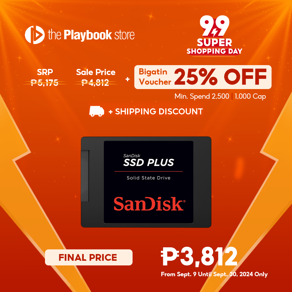 SanDisk SSD Plus 2.5" 120GB/240GB/480GB/1TB SATA III Internal Solid ...