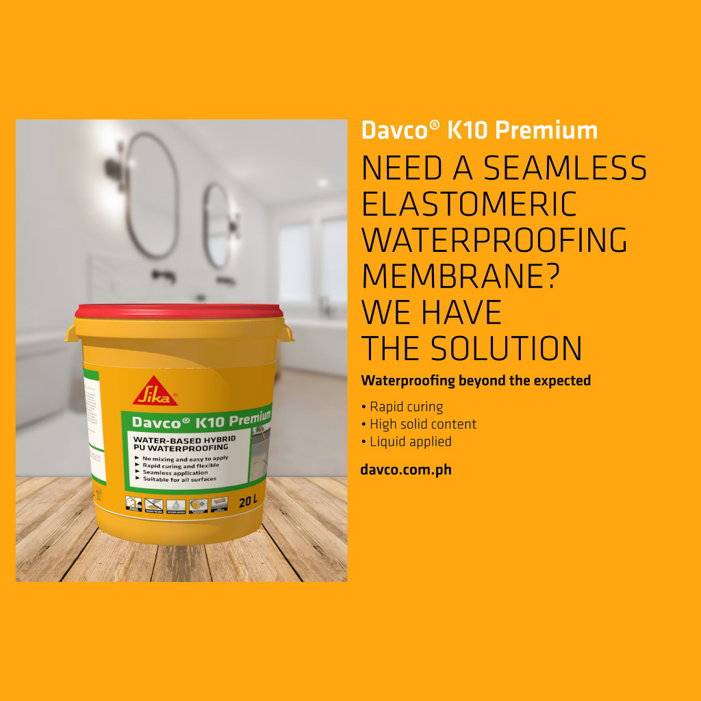 Sika Davco K10 Premium 20L Water-Based Hybrid PU Waterproofing | Shopee ...