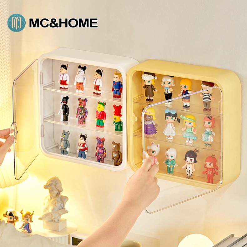 MC Wall-mounted Display Box Doll Blind Box Dust-Proof Storage Showcase ...