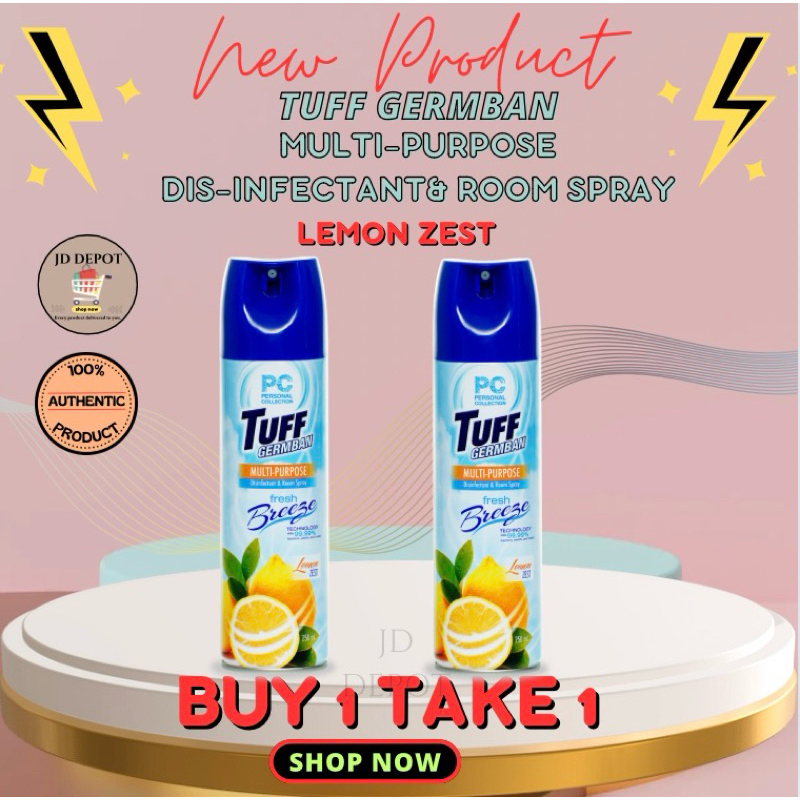 BUY 1 TAKE 1 TUFF GERMBAN LEMON ZEST MULTI SURFACE DIS INFECTANT AND ...