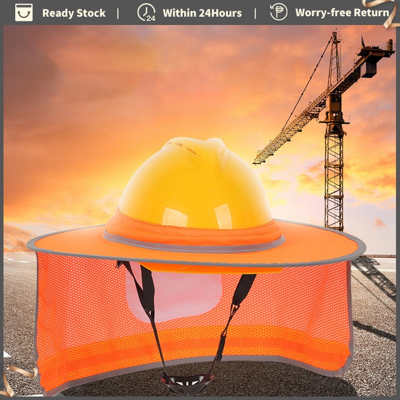 Foldable Hard Hat Sun Shield Construction Site Outdoor Sunhat Hat Brim ...