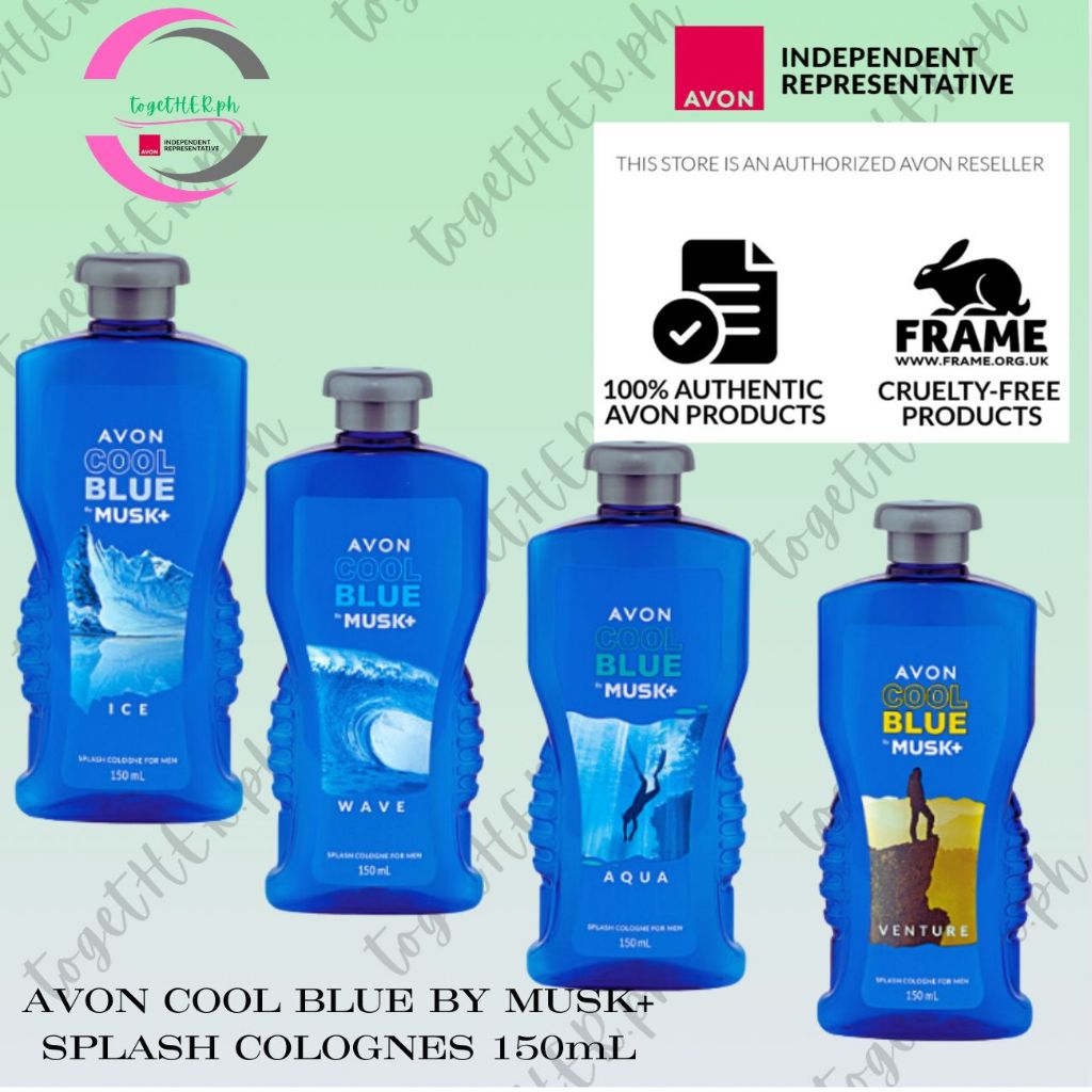 Avon Cool Blue by Musk+ Splash Colognes 150mL | Shopee Philippines