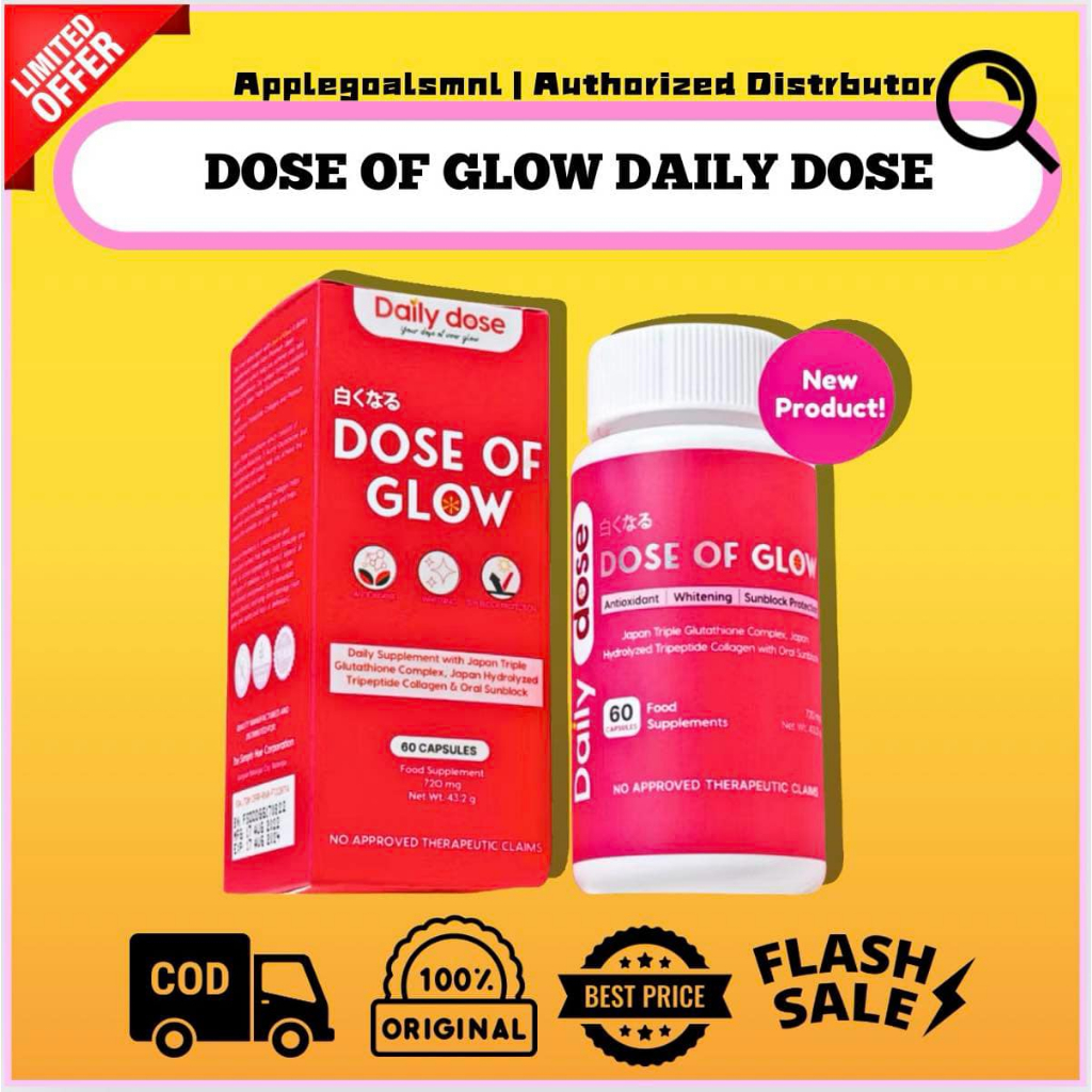 Dose Of Glow Daily Dose Glutathione Collagen Whitening Oral Sunblock ...