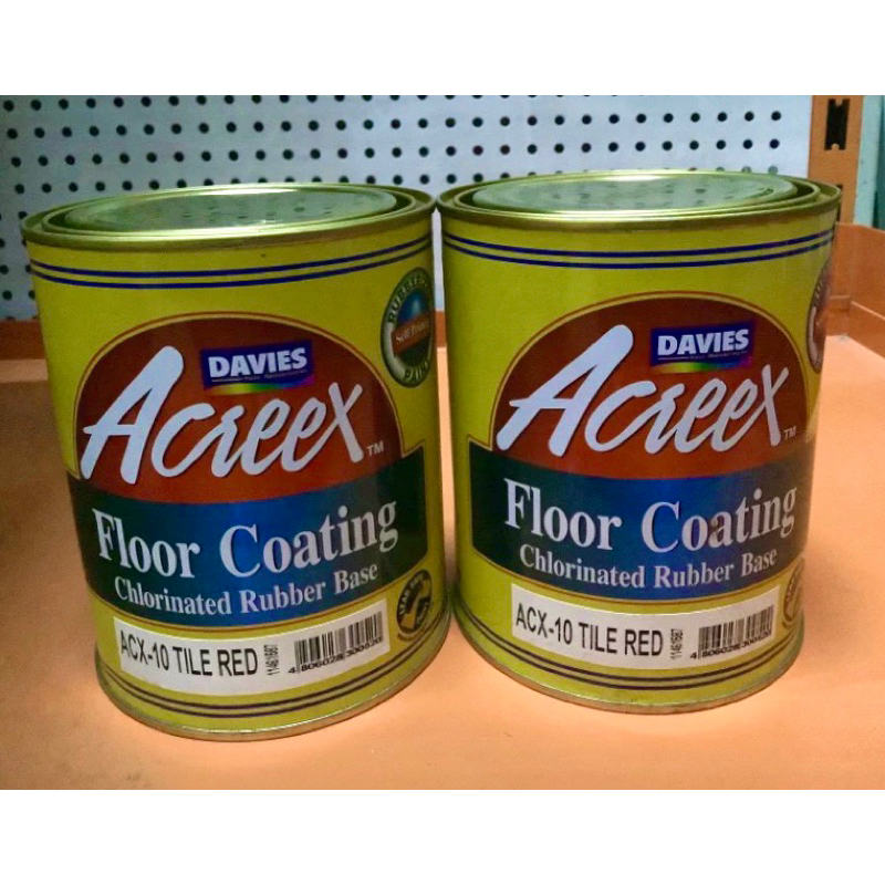 DAVIES ACREEX ACX 10 TILE RED coating chlorinated rubber base | Shopee ...