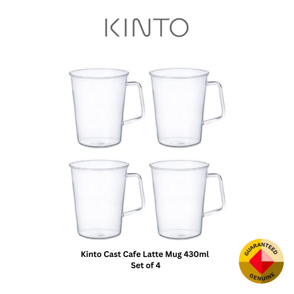 Kinto Cafe Latte Mug Set of Four 430ml | Shopee Philippines