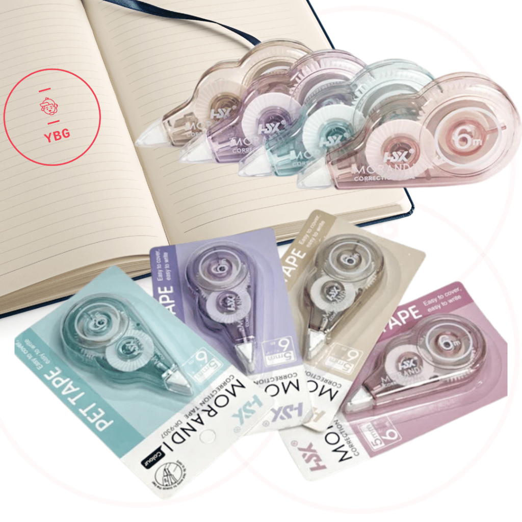 YBG Correction Tape 5mm*6m Retractable Refillable Correction Tape ...