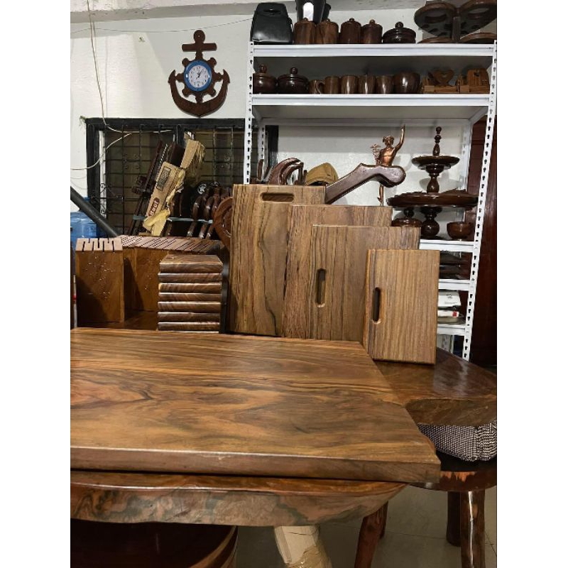 SANGKALAN Rectangle Wood Chopping Board Solid Magkuno Wood | Shopee ...