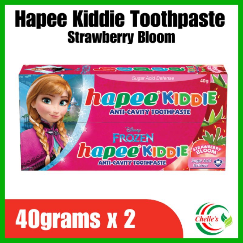 Hapee Kiddie Toothpaste Strawberry- FROZEN 40g x2 | Shopee Philippines