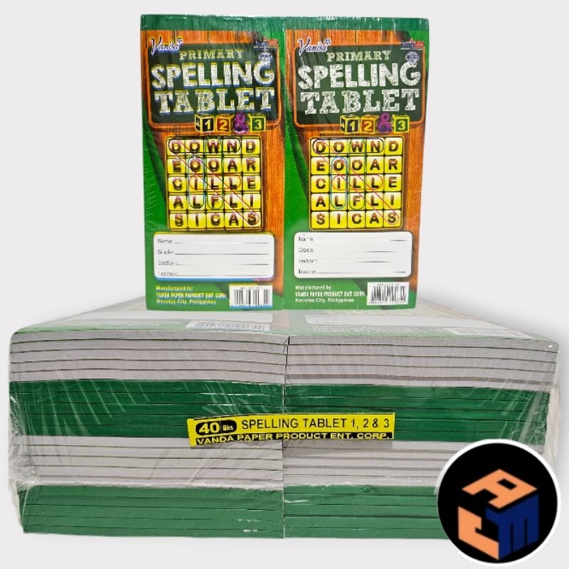 Vanda Spelling Tablet for Grade 1, 2 & 3 40 Booklets | Shopee Philippines