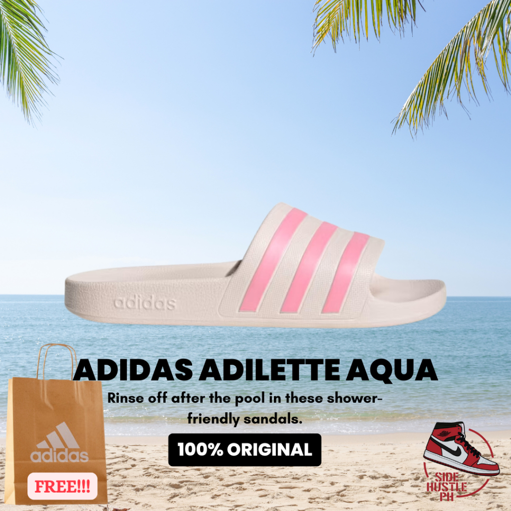 Adilette Aqua Beam Pink HP9394[100% Original] | Shopee Philippines