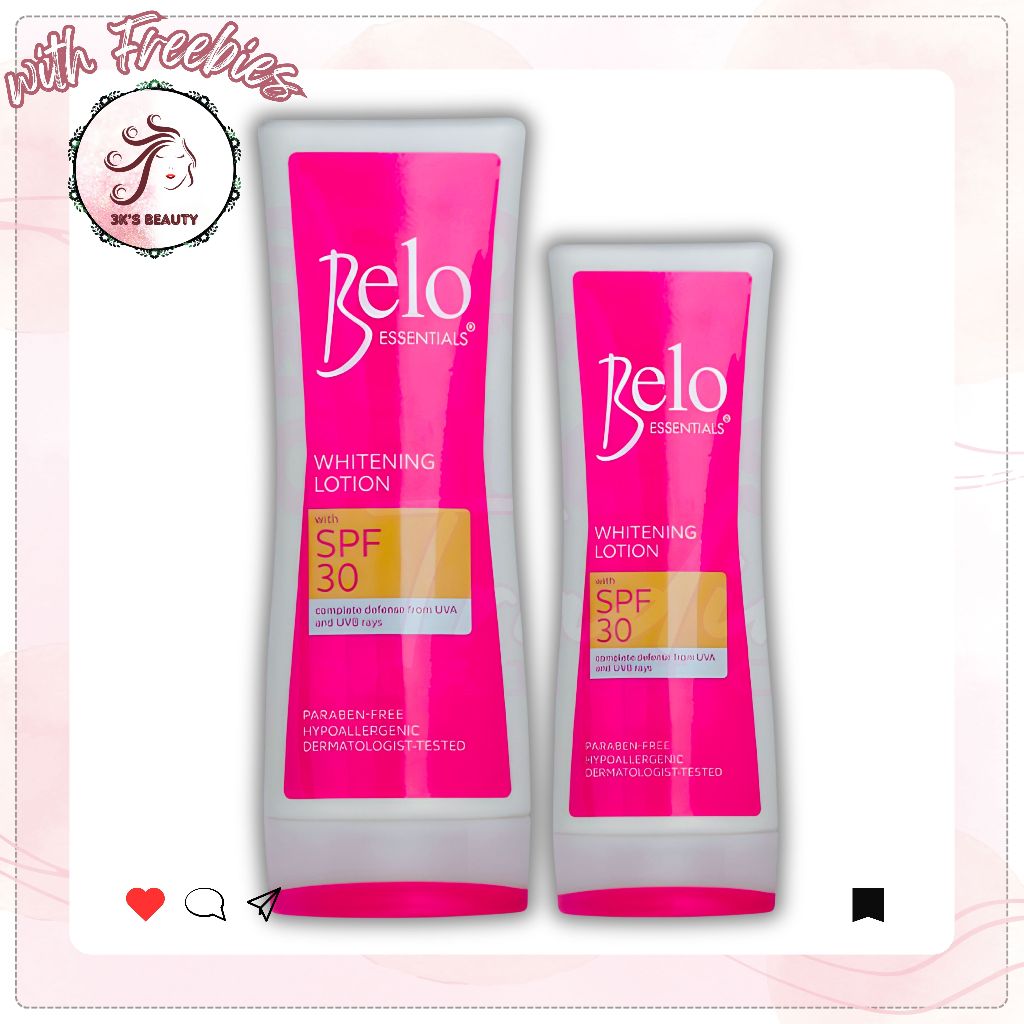 Belo Whitening Body Lotion BUY 200ml + TAKE 100ml and Freebies | Shopee ...