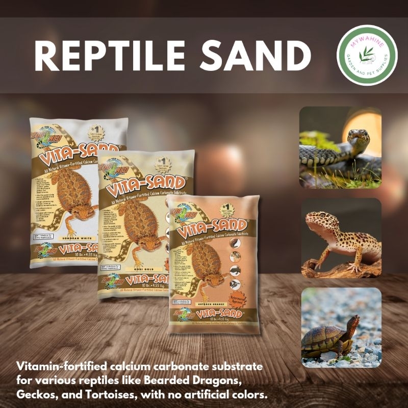 VITA-SAND CALCIUM CARBONATE SUBSTRATE FOR REPTILES TORTOISE | Shopee ...