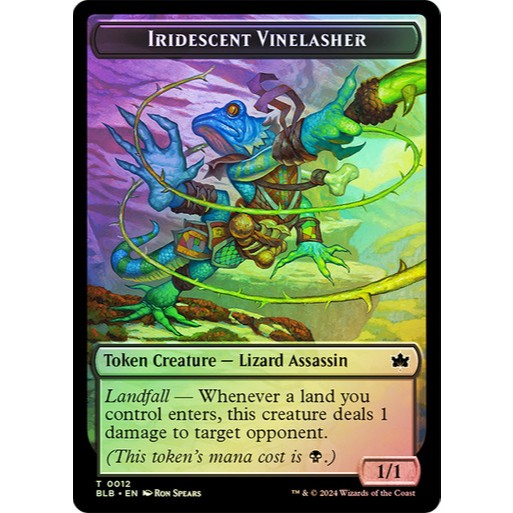 Iridescent Vinelasher / Fish (foil)(double sided token) - BLB - Common ...
