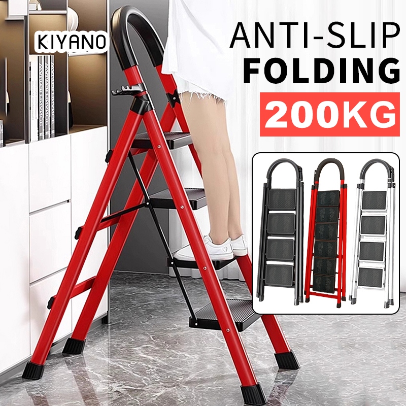 ladder foldable 3/4/5 step ladder householdmultifunctional sturdy anti ...