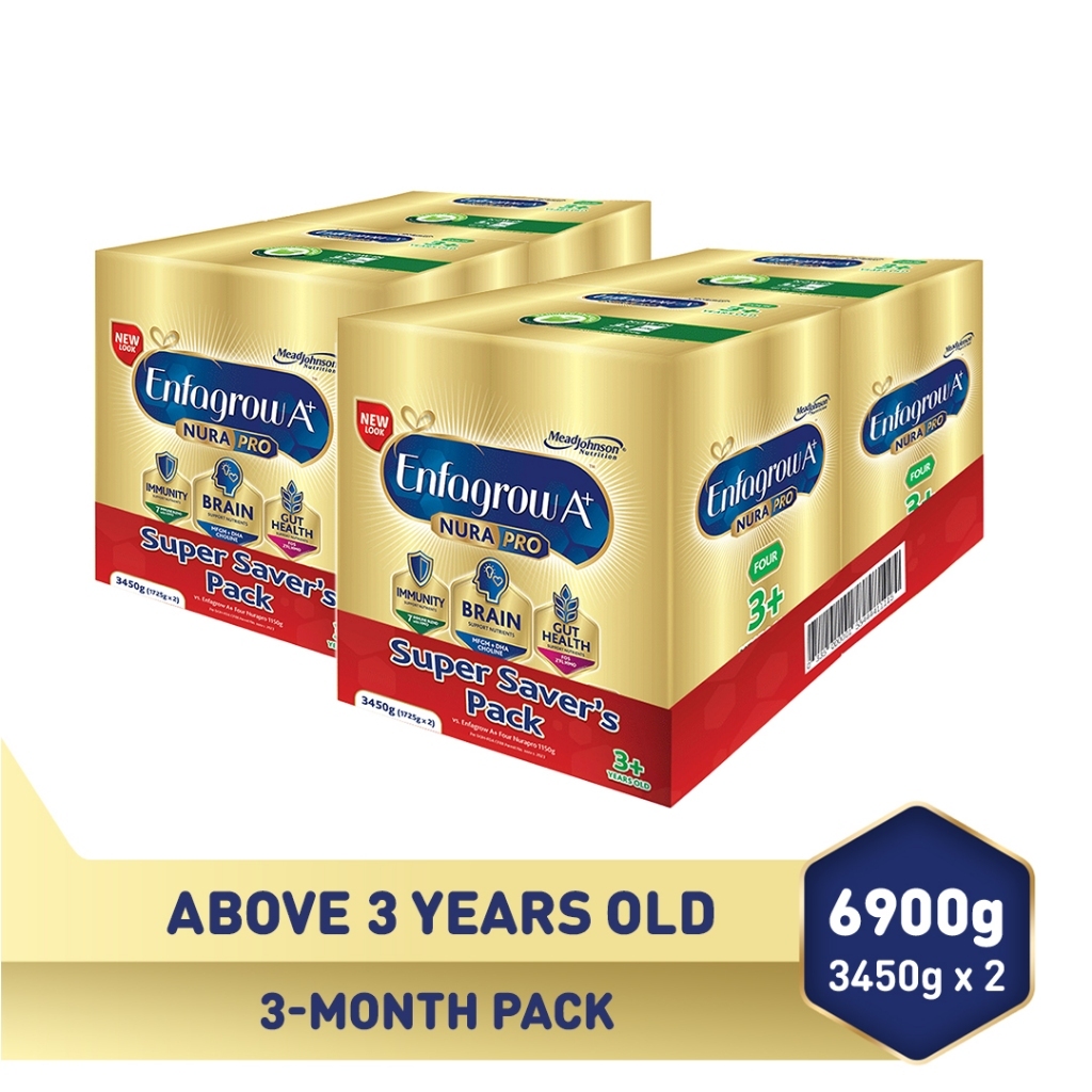 Enfagrow A+ Four NuraPro Powdered Milk Drink for 3+ Years Old 6.9kg ...