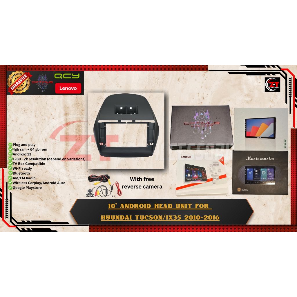 Hyundai Tucson / 1X35 2010-2016 QCY Android Head Unit | Shopee Philippines