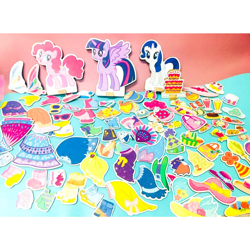 My Little Pony Magnetic Dress Up Doll with Playset Stand (90 pcs ...