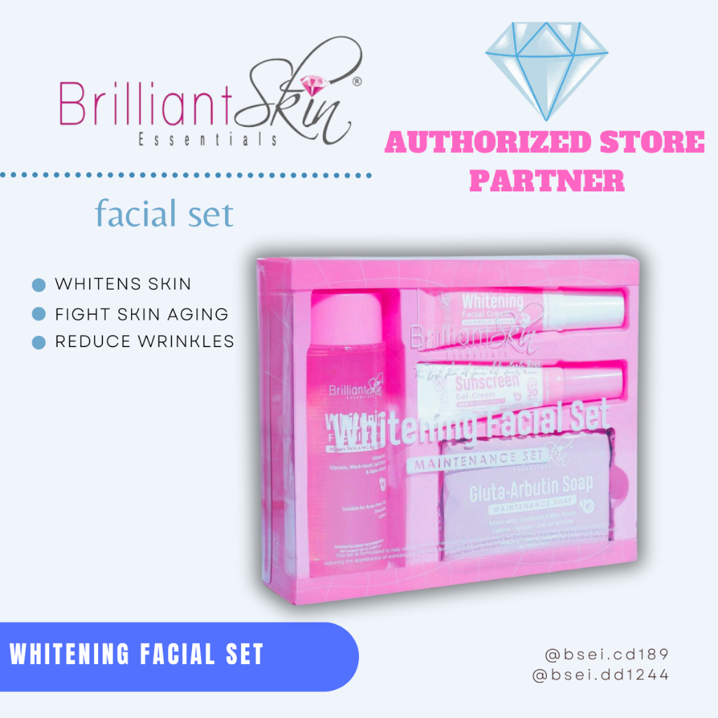 Brilliant Skin Whitening Facial Set| Maintenance Set|Acne-Prone Skin ...