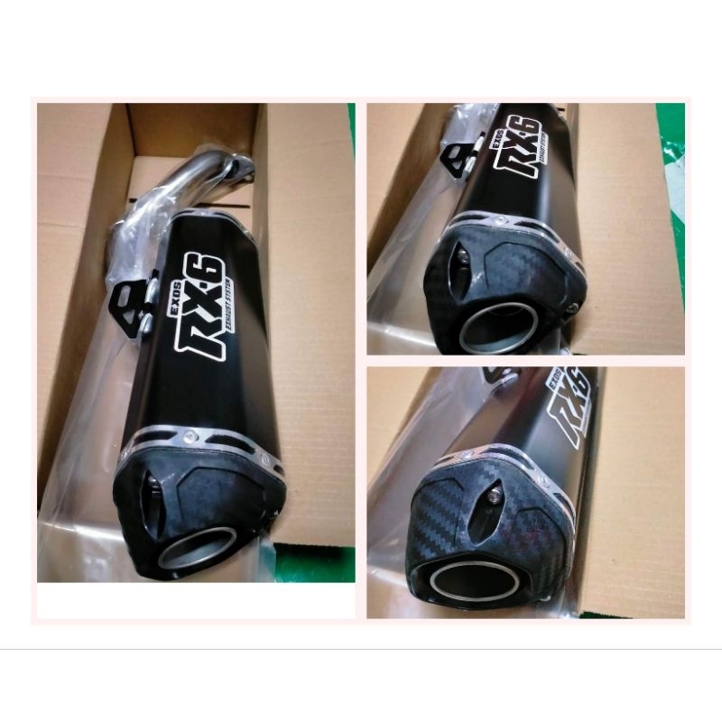 Exos pipe RX6 for kawasaki fury125 & new fury 125 plug and play ...
