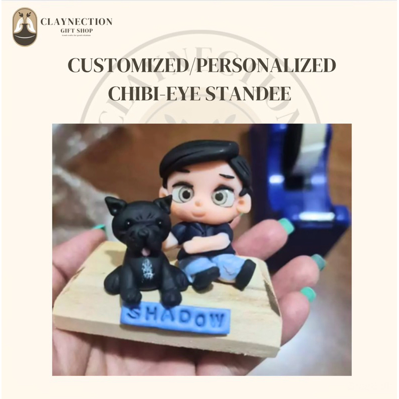 Customized Chibi Standee With FREE Acetate Box| Handmade | Polymer Clay ...