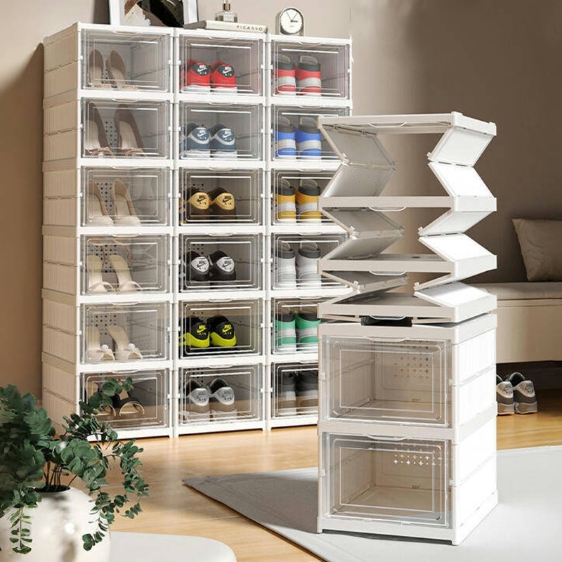 Foldable Shoe Box shoe rack Folding shoe Cabinet Storage Shoe Rack ...