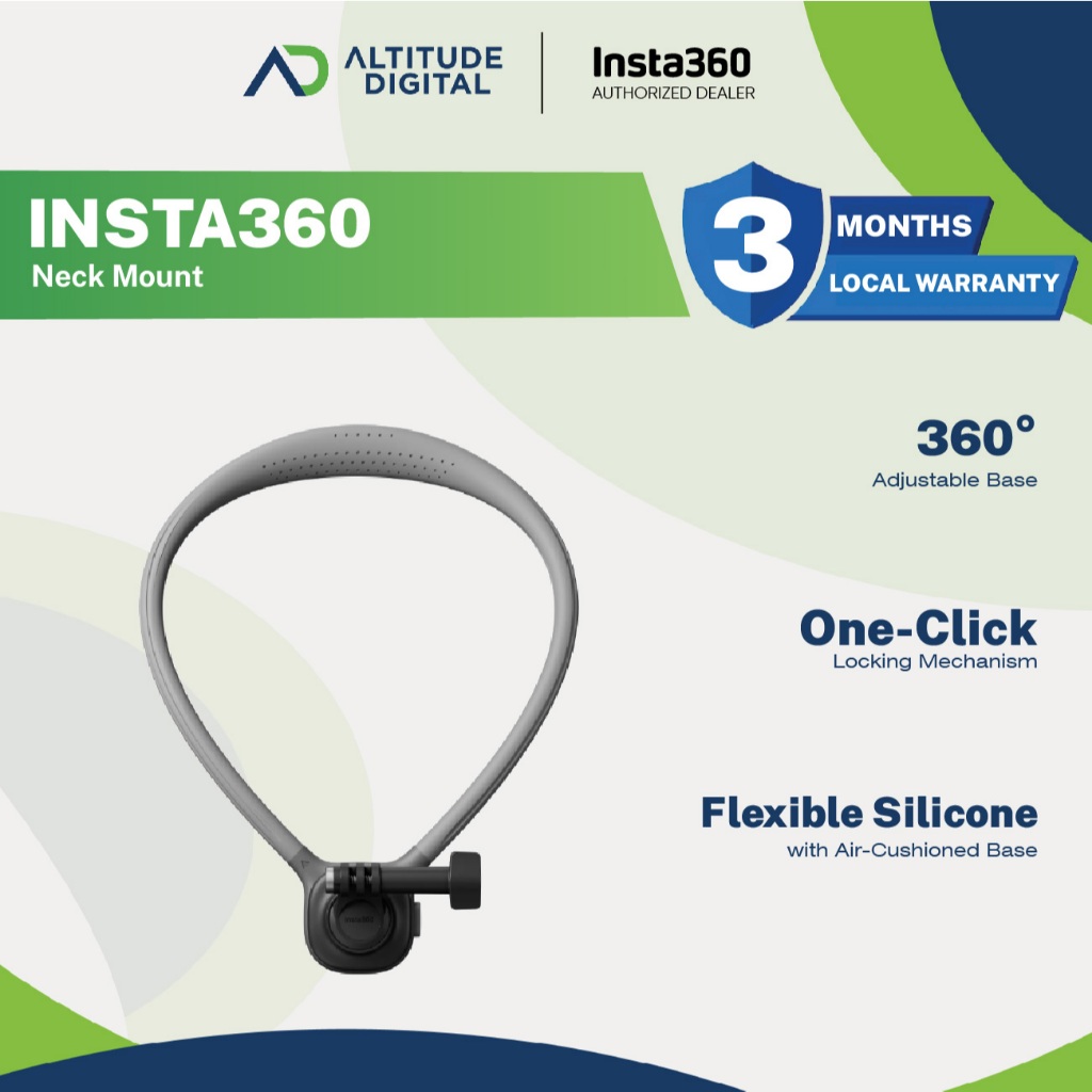 Insta360 Neck Mount (Compatible with X Series, RS Series, Ace Series ...