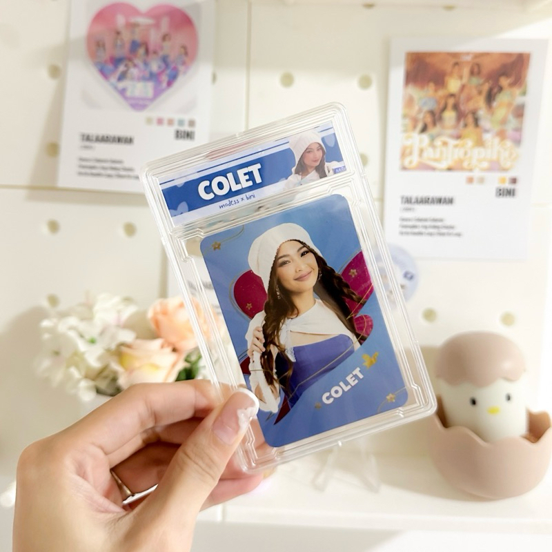 BINI x Modess Collab Photocard Case Frame Acrylic Holder Bloom Mikha ...