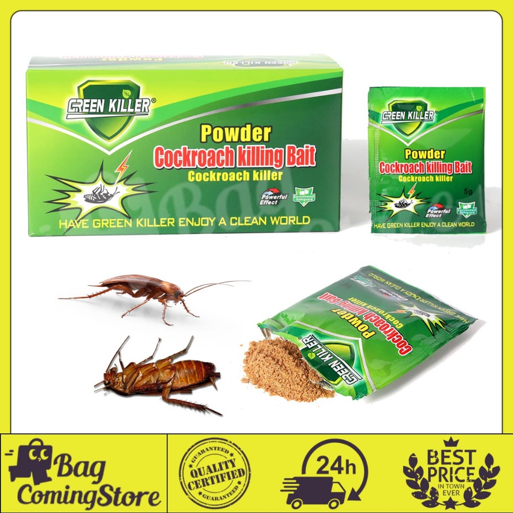 50Pcs Cockroach Killing Bait Powerful Effect Roach Killer Powder ...