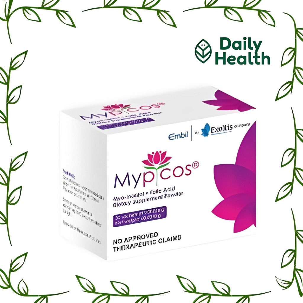 Mypicos Myo-Inositol Folic Acid Supplement Powder 30 sachet PCOS Period ...