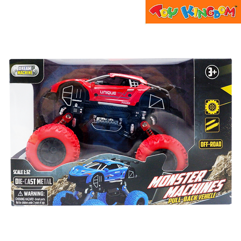 Dream Machine 1:32 Off Road Monster Machines Pull Back Unique Power Die ...
