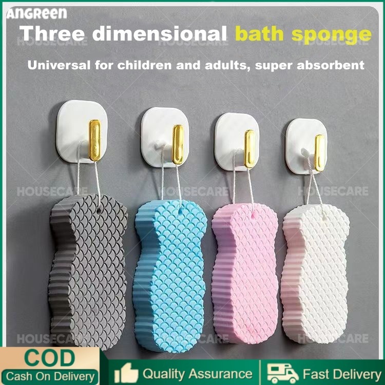 Bath Scrub Sponge Skin Cleaner Dead Skin Exfoliate Soft Sponge Body ...
