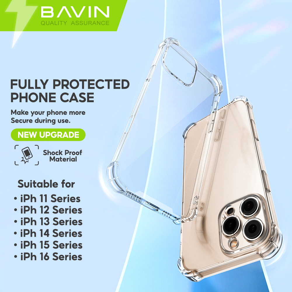 BAVIN FS2 Premium Shockproof Case Soft Silicone TPU Clean Cover For iPh ...