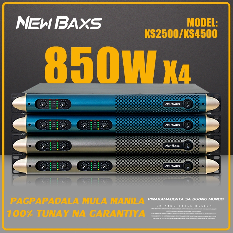 NEW BAXS KS2500/KS4500 Propesyonal Amplifier 850 Watt 2/4 Channel ...
