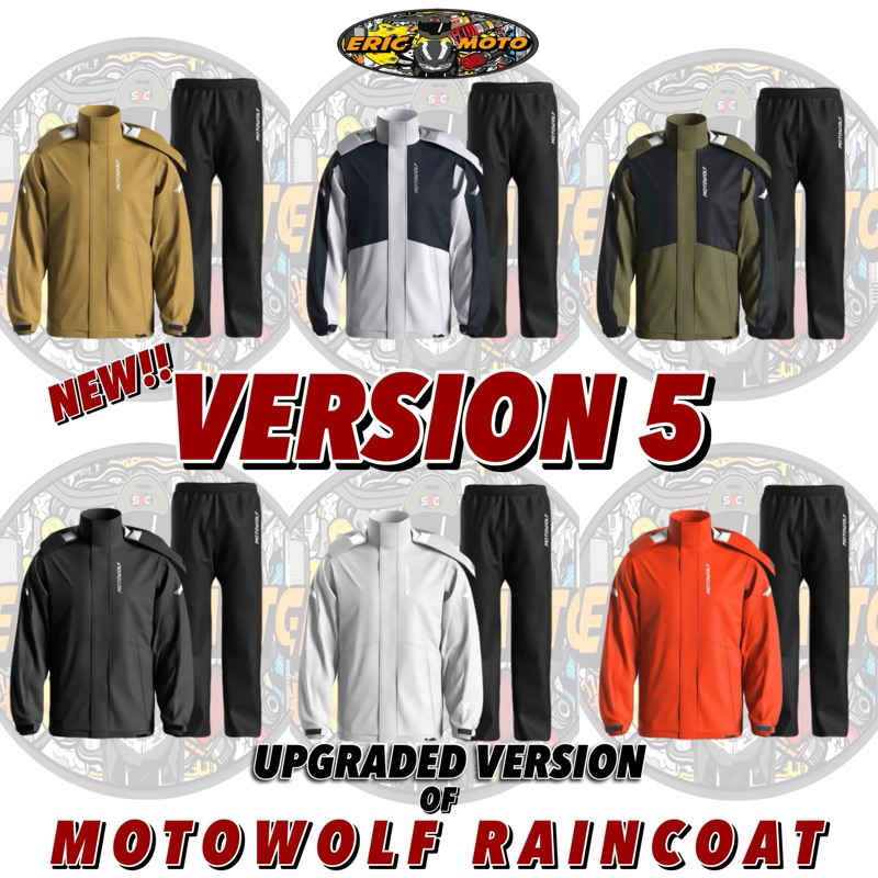 motowolf raincoat version 5 / v5 raincoat motowolf ORIGINAL | Shopee ...