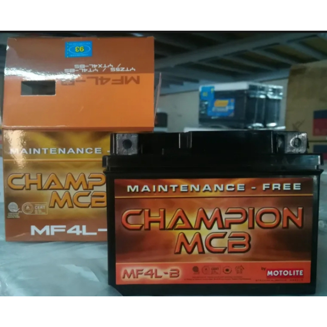 MF4 CHAMPION (Motorcycle battery) | Shopee Philippines