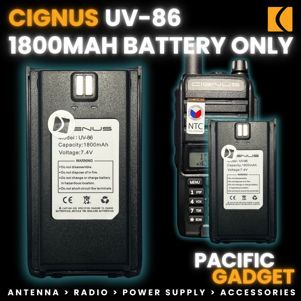 Cignus UV86 Battery Capacity 1800 MAH | Shopee Philippines