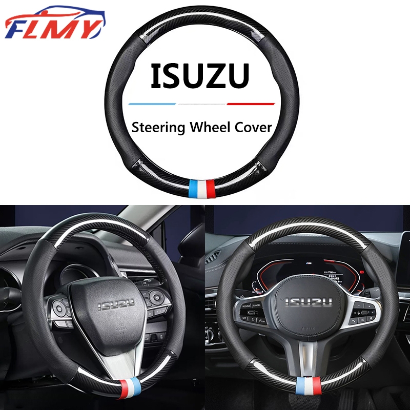 Isuzu Special Leather Car Steering Wheel Cover For Dmax, Mux, Trooper ...