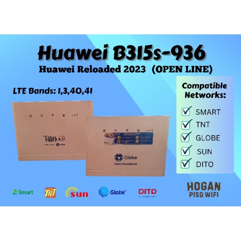 B315s-936 OPENLINE ANY SIM HUAWEI RELOADED 2023(USED) | Shopee Philippines