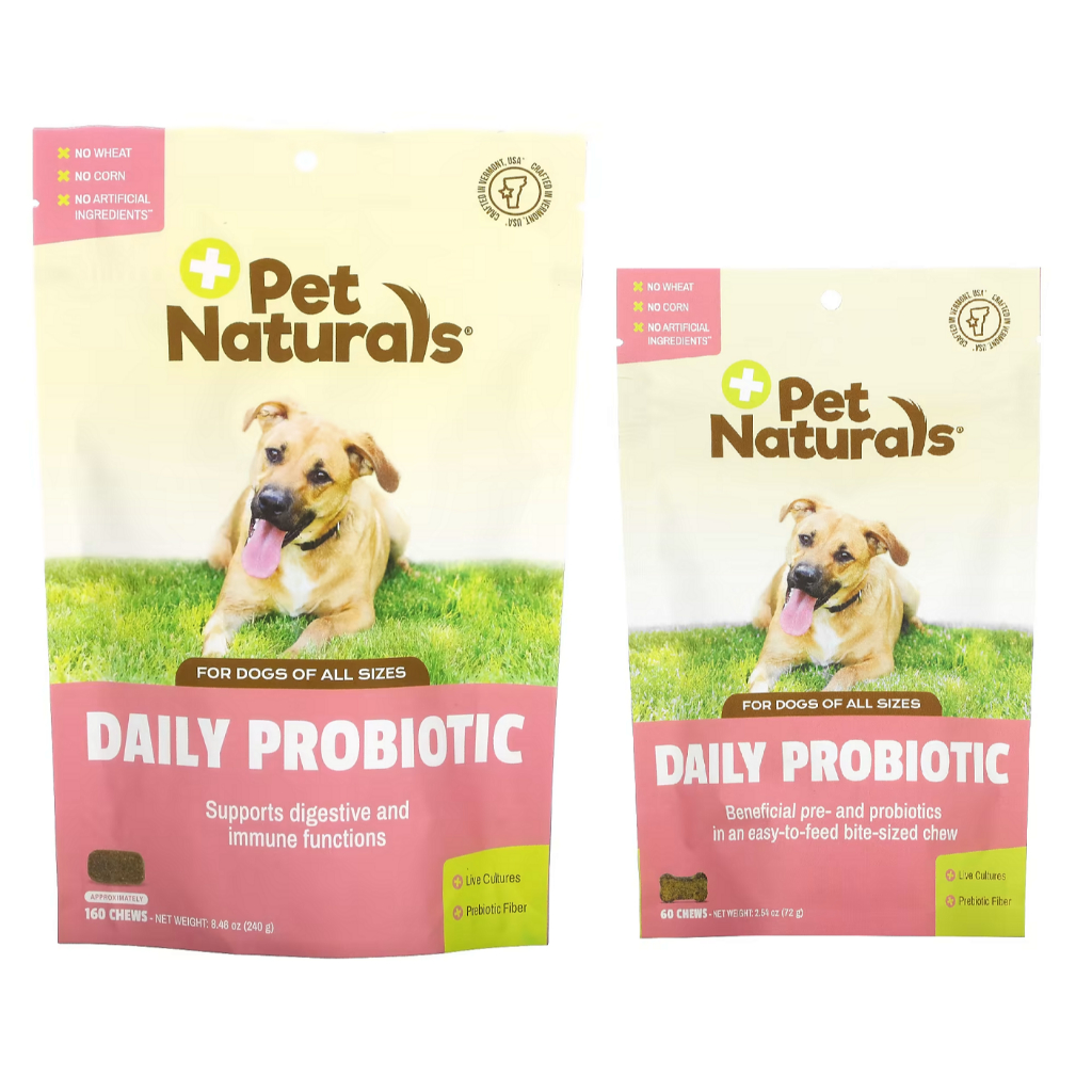 Pet Naturals of Vermont, Daily Probiotic For Dogs of All Sizes 60 / 160 ...