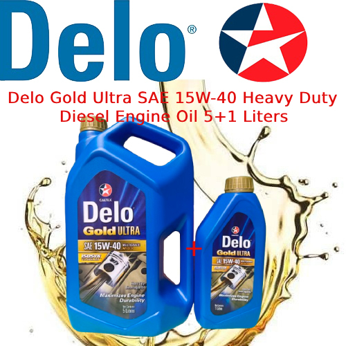 Delo Gold Ultra SAE 15W-40 Heavy Duty Diesel Engine Oil 6 Liters | Shopee Philippines