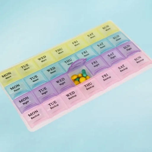 UD 28 Grids 7 Days Portable Tablet Pill Box Holder Medicine Storage ...