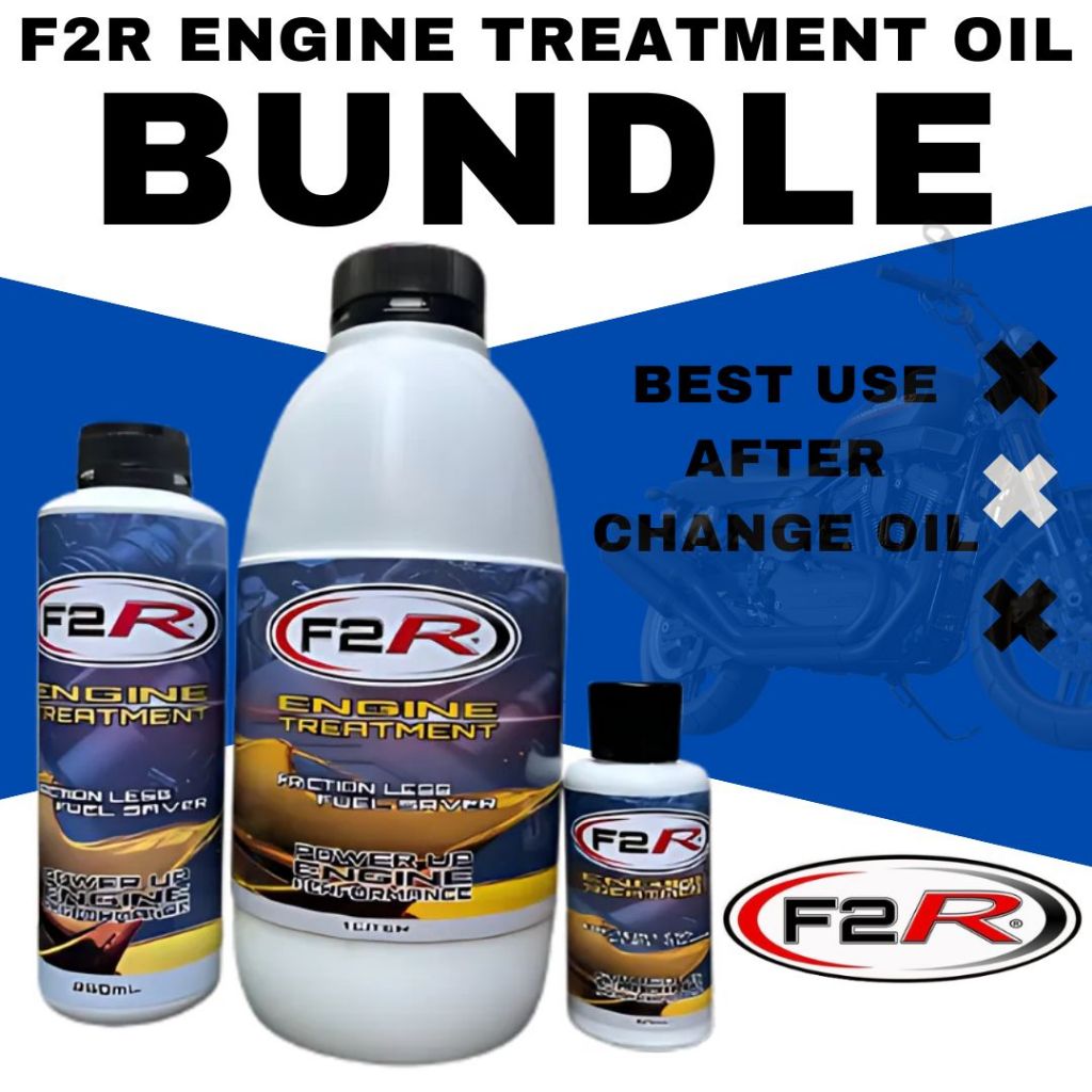 F2R Engine Treatment Oil 250ml (BUNDLE OF 2) for Gasoline & Diesel ...